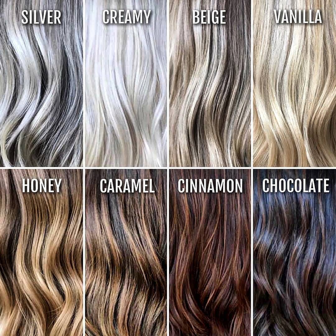 The Best Hair Color Chart With All Shades Of Blonde Brown Red And Black