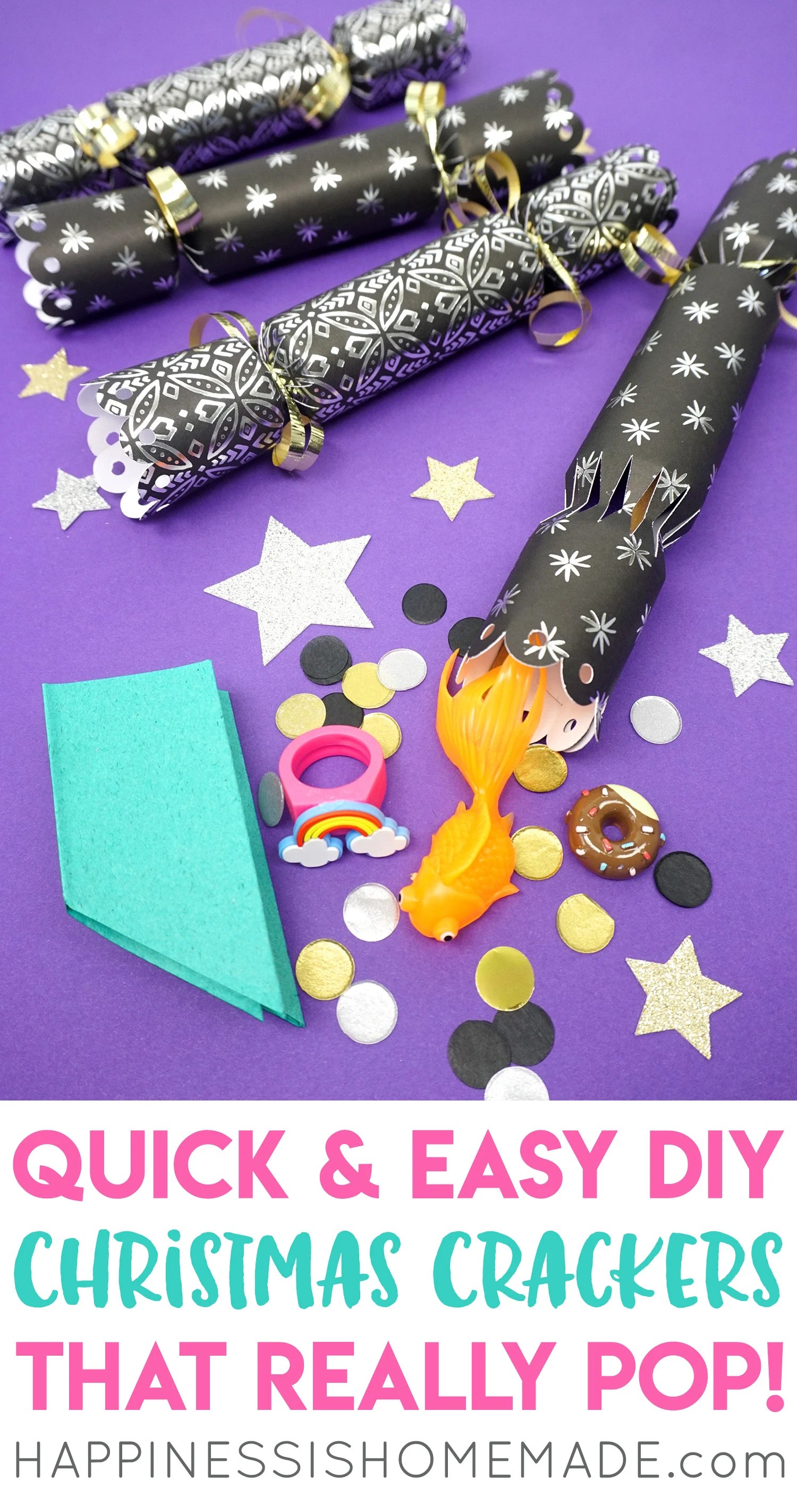 Christmas Crackers Diy 6 Pack Make Your Own Christmas Cracker Kit Gold