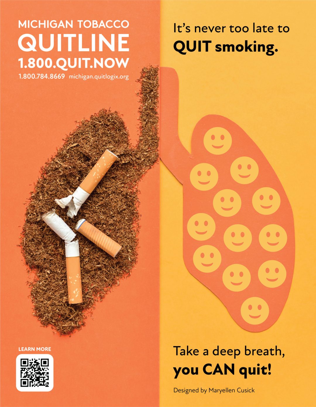 Tobacco Cessation Posters Healthy Behavior Optimization For Michigan