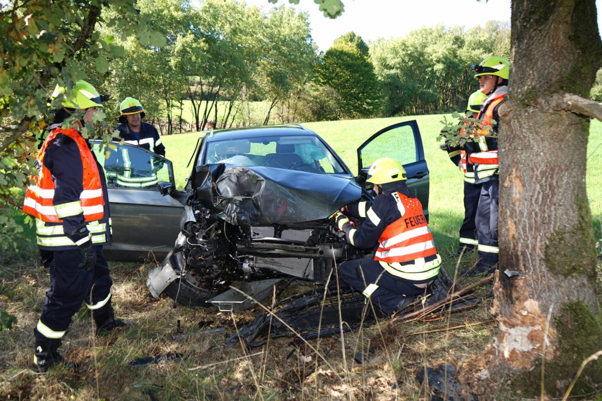 80 Jährige Autofahrerin Kollidiert Mit Baum Kay Helge Hercher