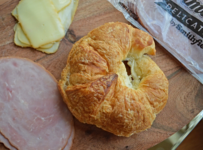 Ham And Cheese Croissant With Honey Mustard Glaze High Heels And Good