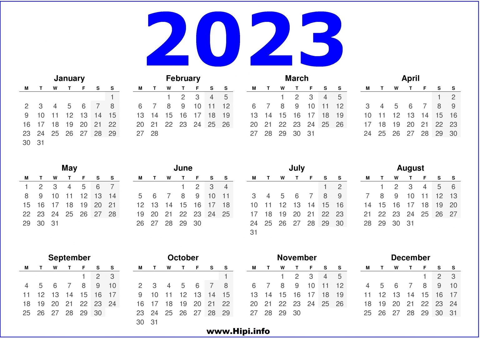 2023 Calendar Calendarpedia Printable Calendar 2023 Free 2023