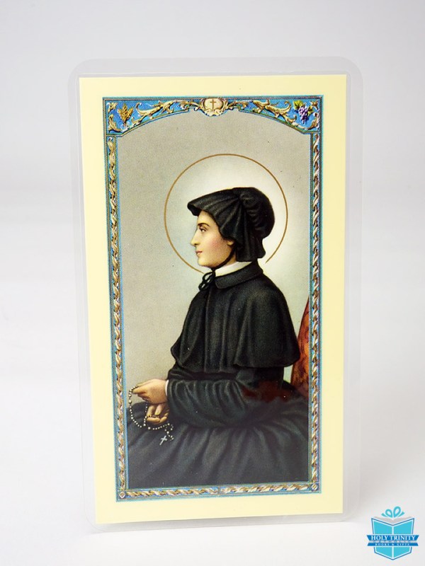 St Elizabeth Ann Seton Laminated Holy Card Holy Trinity Catholic