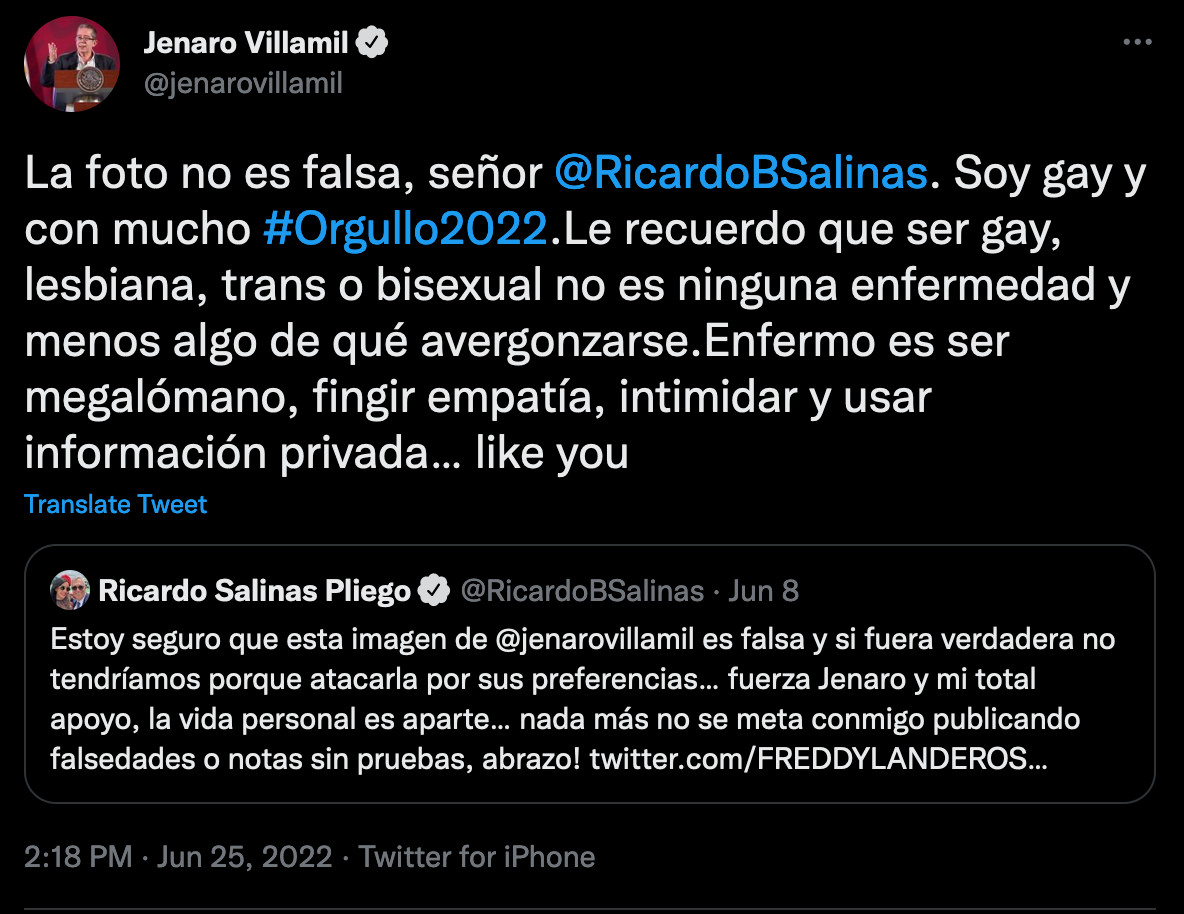 Jenaro Villamil Habla Sobre Salir Del Clóset Públicamente Homosensual