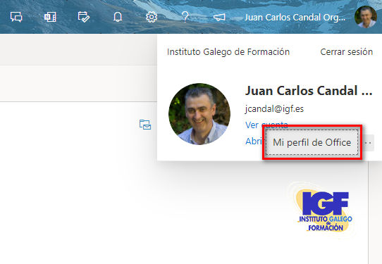 Modificar El Perfil En Microsoft 365 👨‍🎓 Instituto Galego De Formación