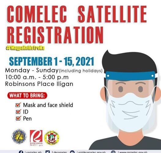 Comelec Satellite Registration This Coming September 1 15 2021 At