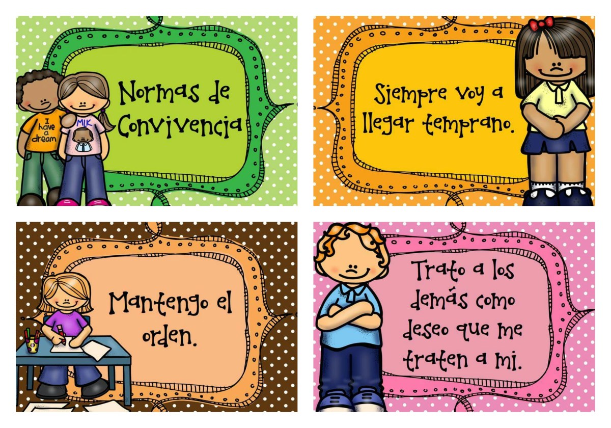 Carteles Recordatorio Normas De Convivencia En Clase Imagenes Educativas