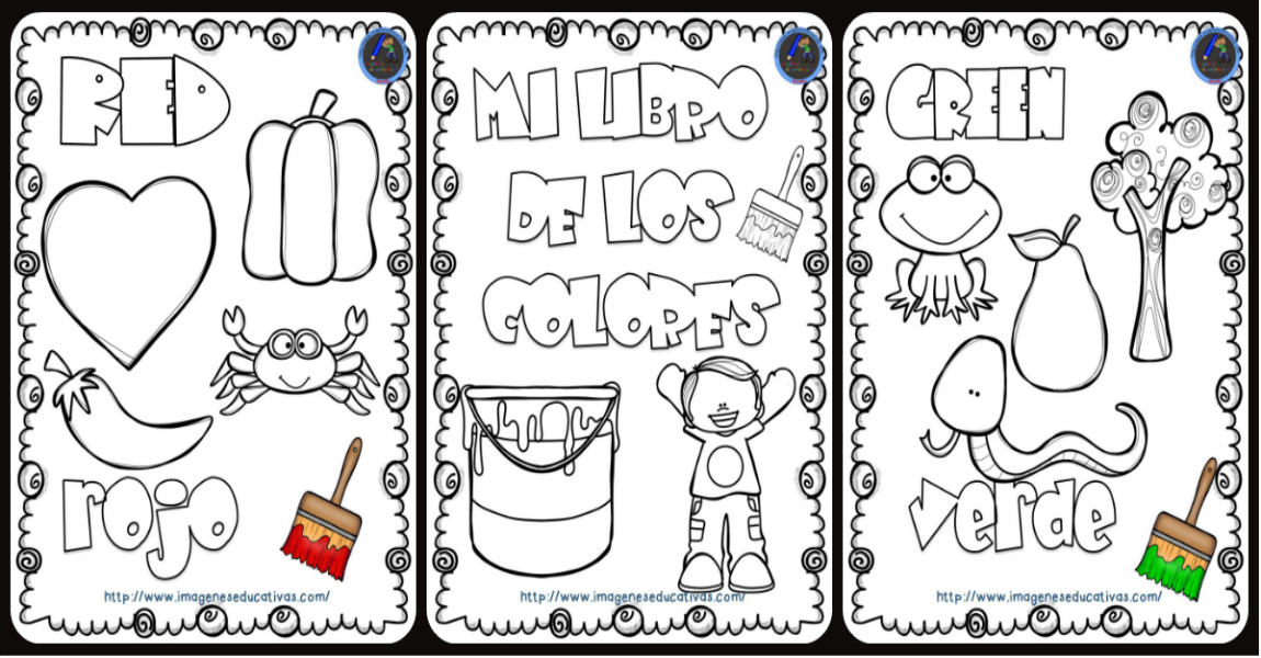 Mi Libro De Los Colores Para Colorear Imagenes Educativas