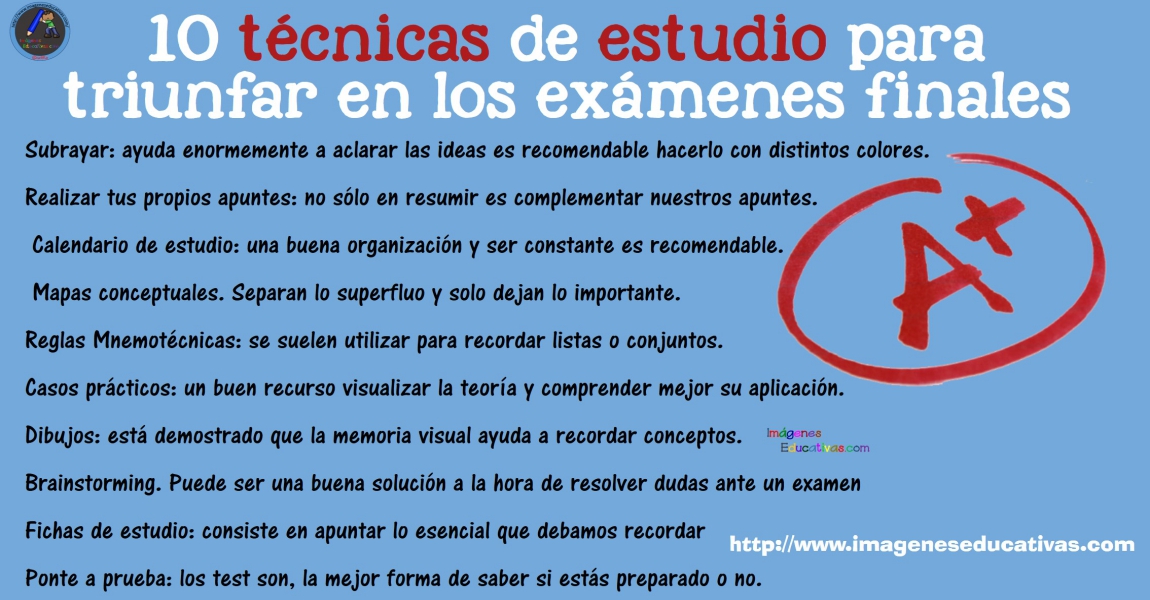 10 Técnicas De Estudio Para Triunfar En Los Exámenes Finales Imagenes