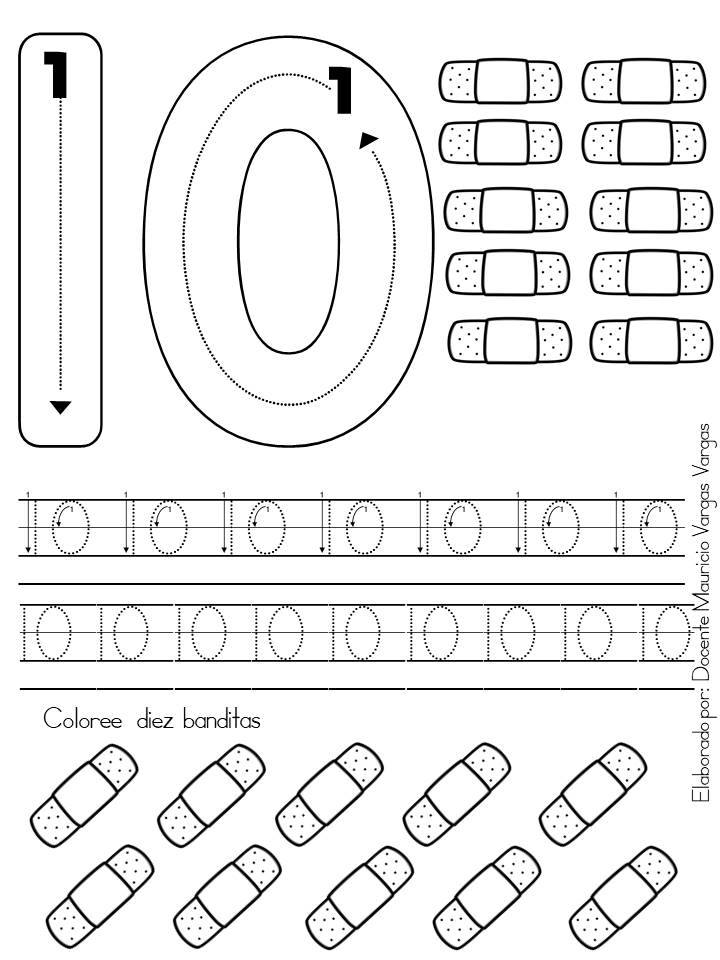 Fichas Para Trabajar Los Números En Infantil Y Preescolar Imagenes