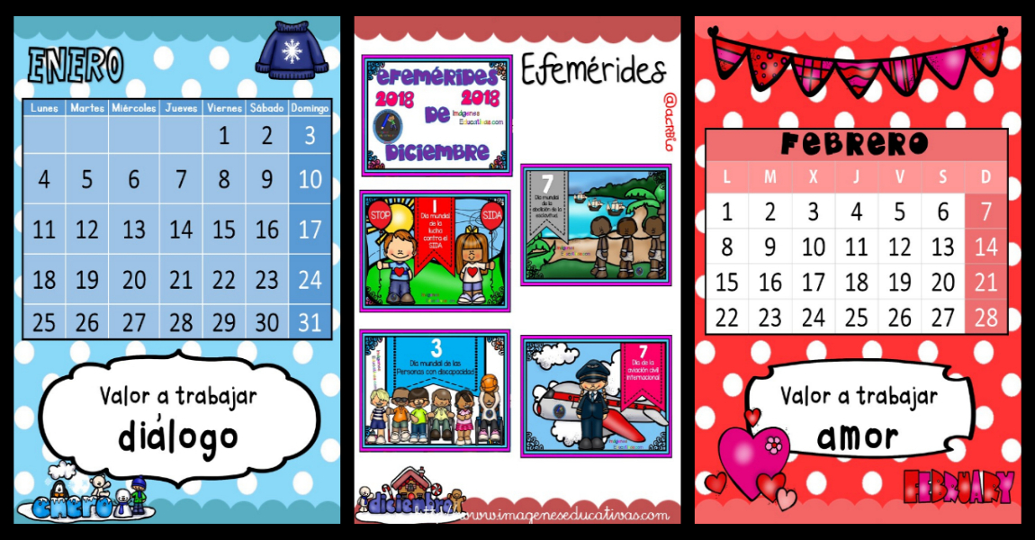 Calendario 2021 Con EfemÉrides Portada Imagenes Educativas