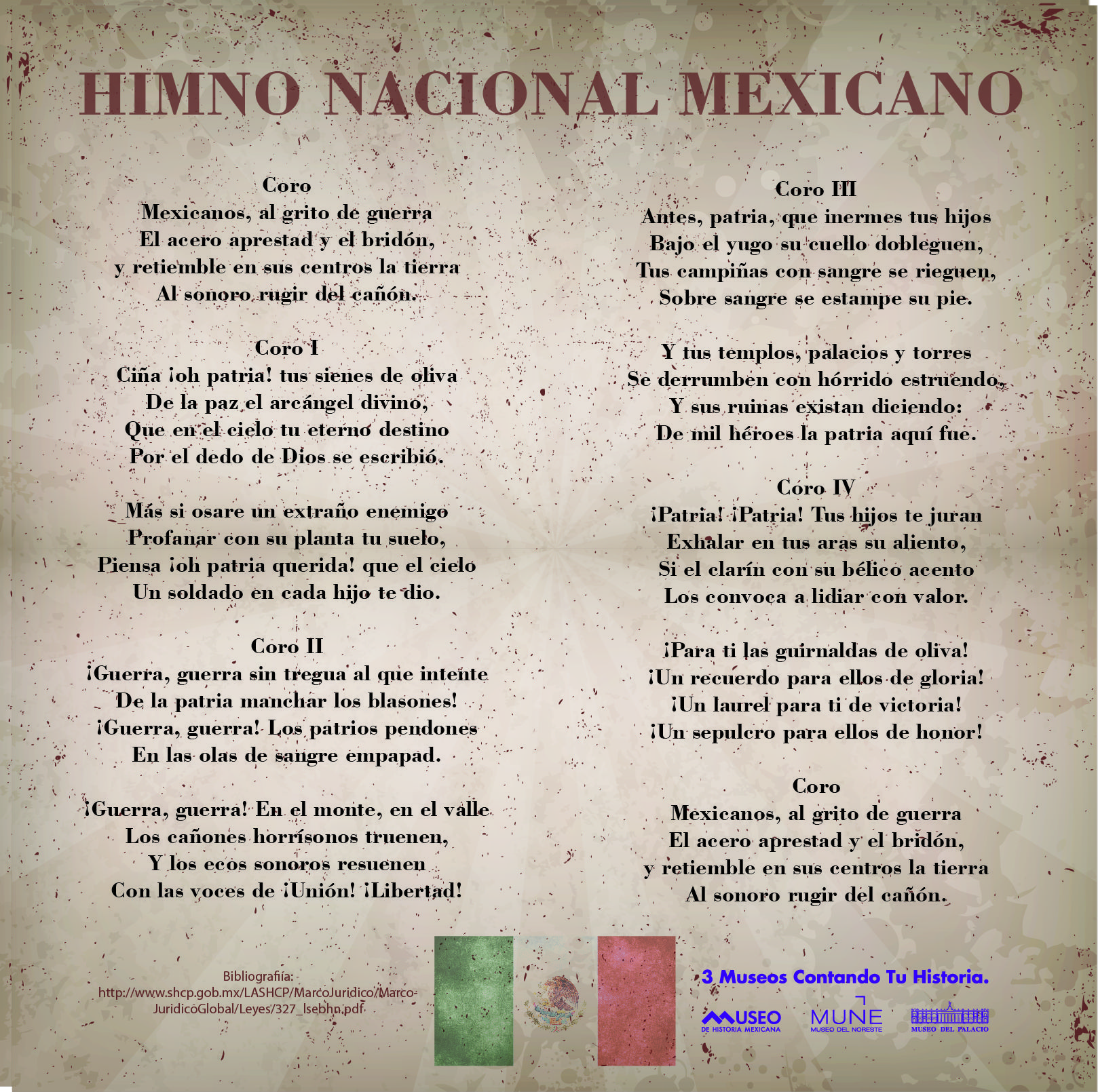 Himno Nacional Mexicano Con Letra Imagenes Educativas