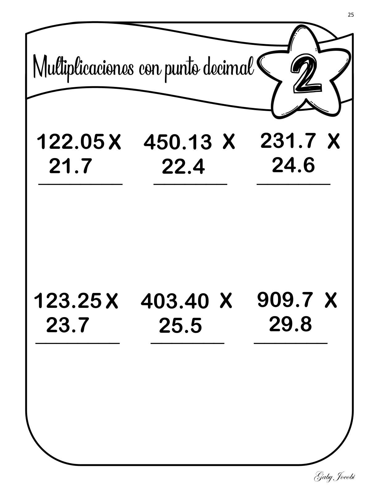 Cuaderno Aprendo Las Tablas De Multiplicar De 100 PÁginas 25