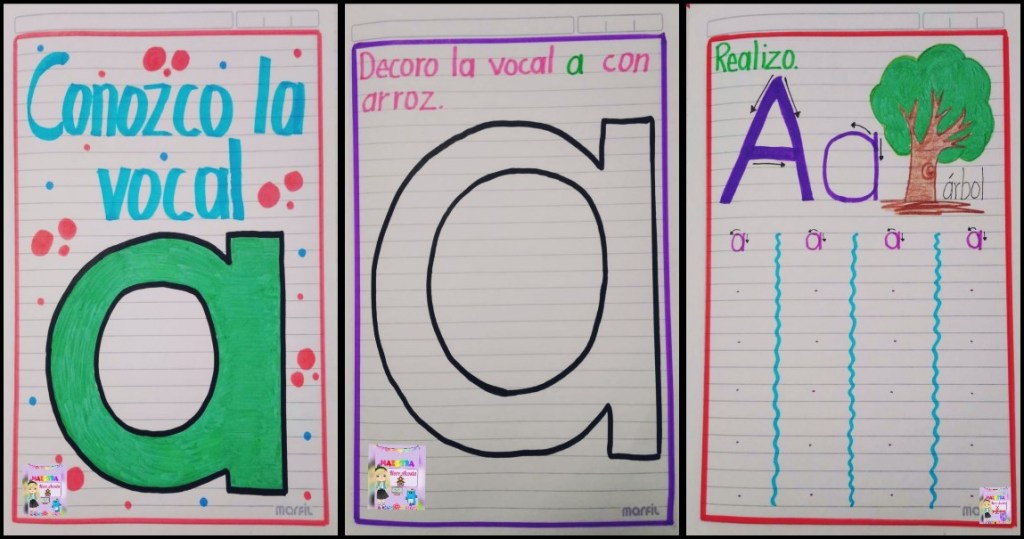 Cuaderno GuÍa Para Aprender Las Vocales Imagenes Educativas