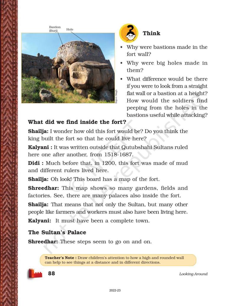 Ncert Book For Class 5 Evs Chapter 10 Walls Tell Stories Indcareer