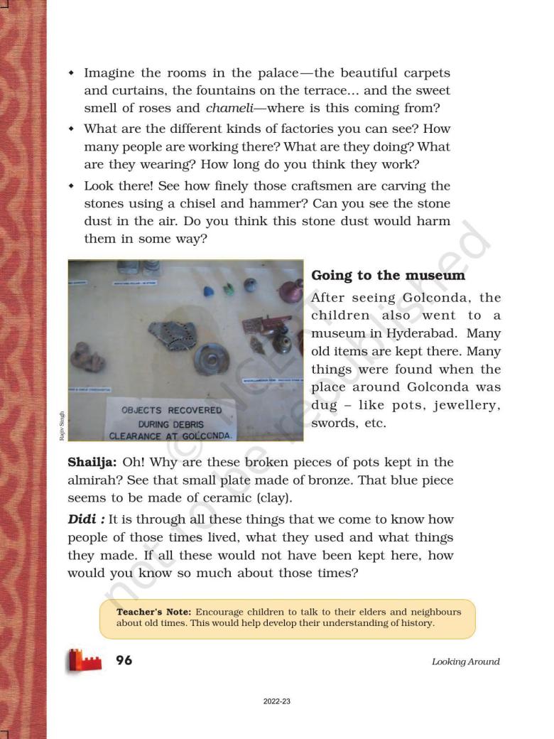 Ncert Book For Class 5 Evs Chapter 10 Walls Tell Stories Indcareer