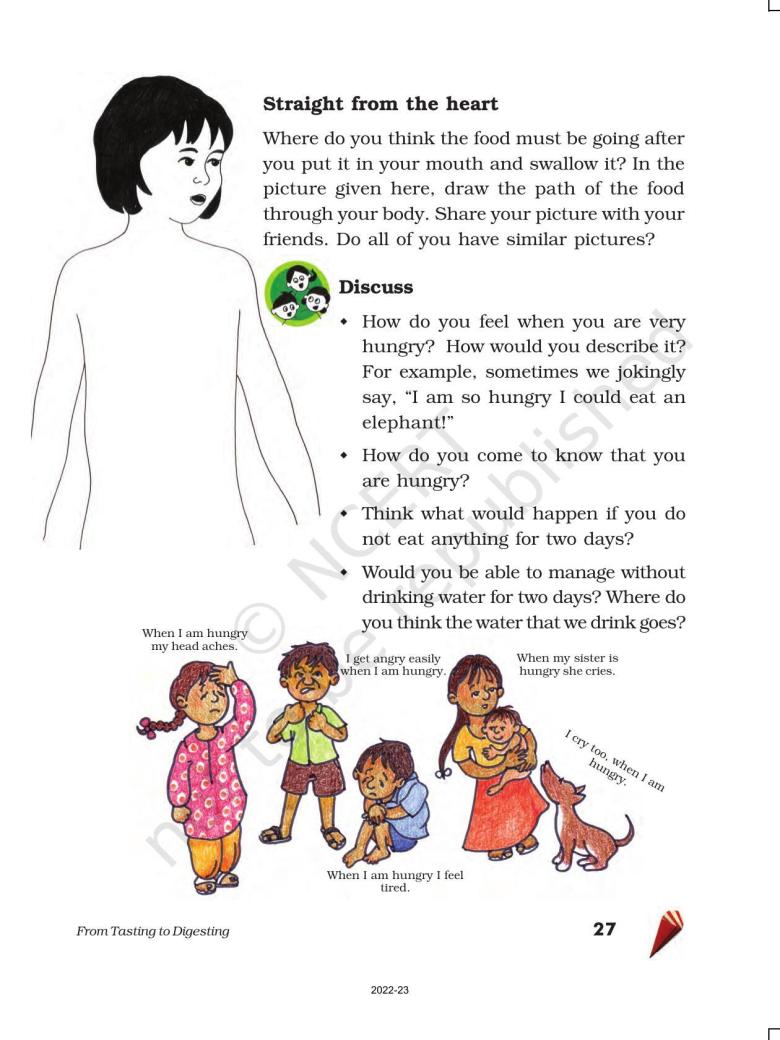 Ncert Book For Class 5 Evs Chapter 3 From Tasting To Digesting