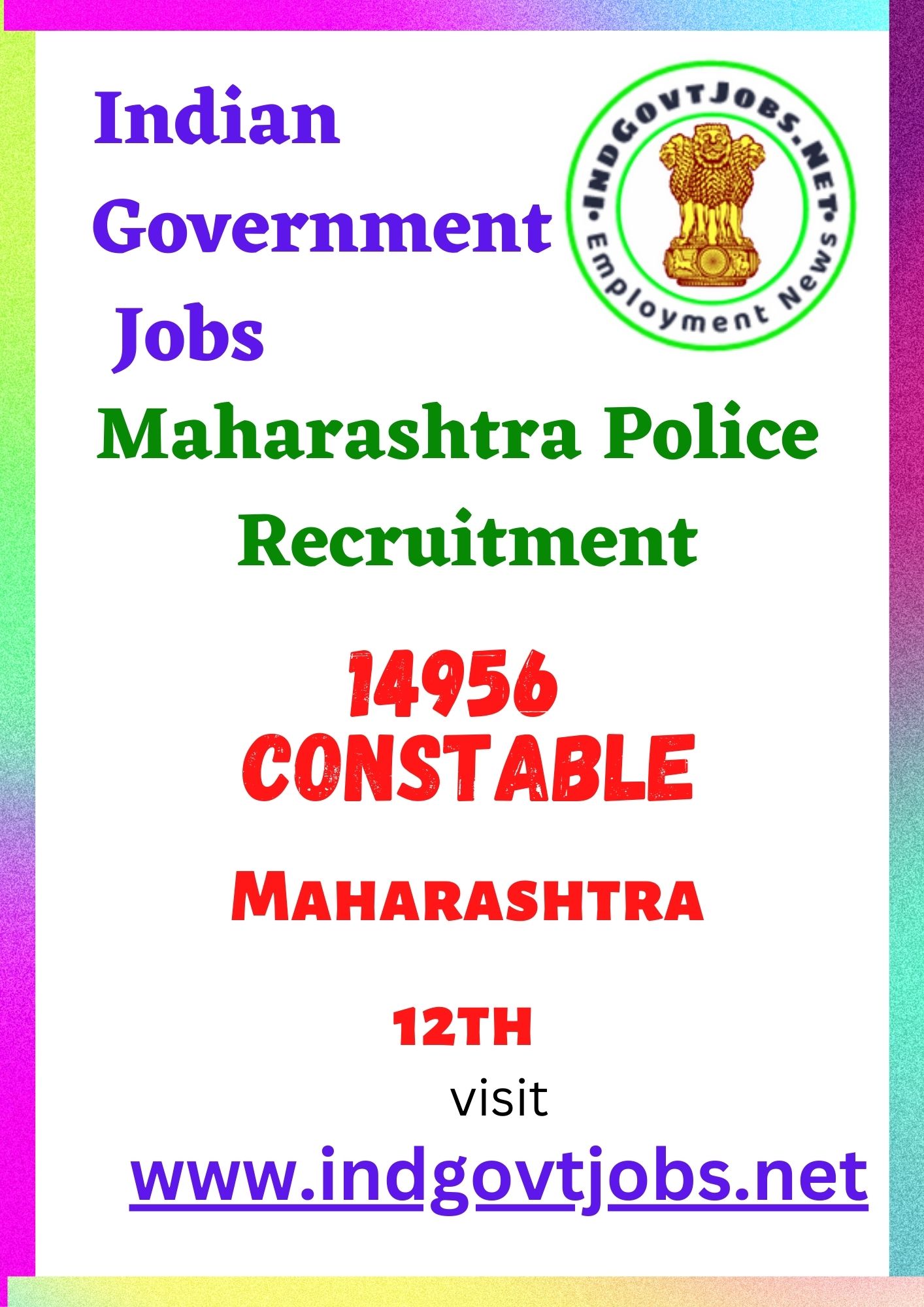 Maharashtra Police Recruitment Const Best Job Vacancy 2022