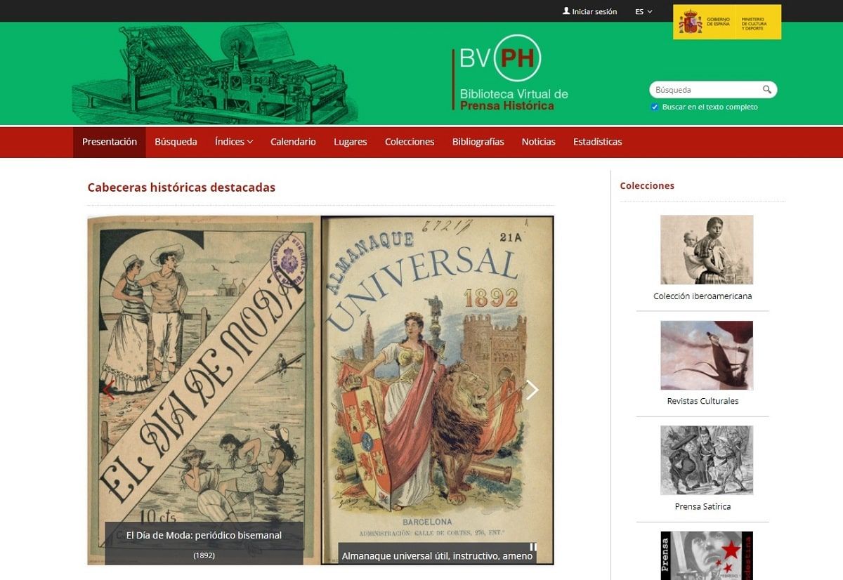 Biblioteca Virtual De Prensa Histórica Una Hemeroteca Digital Con Más