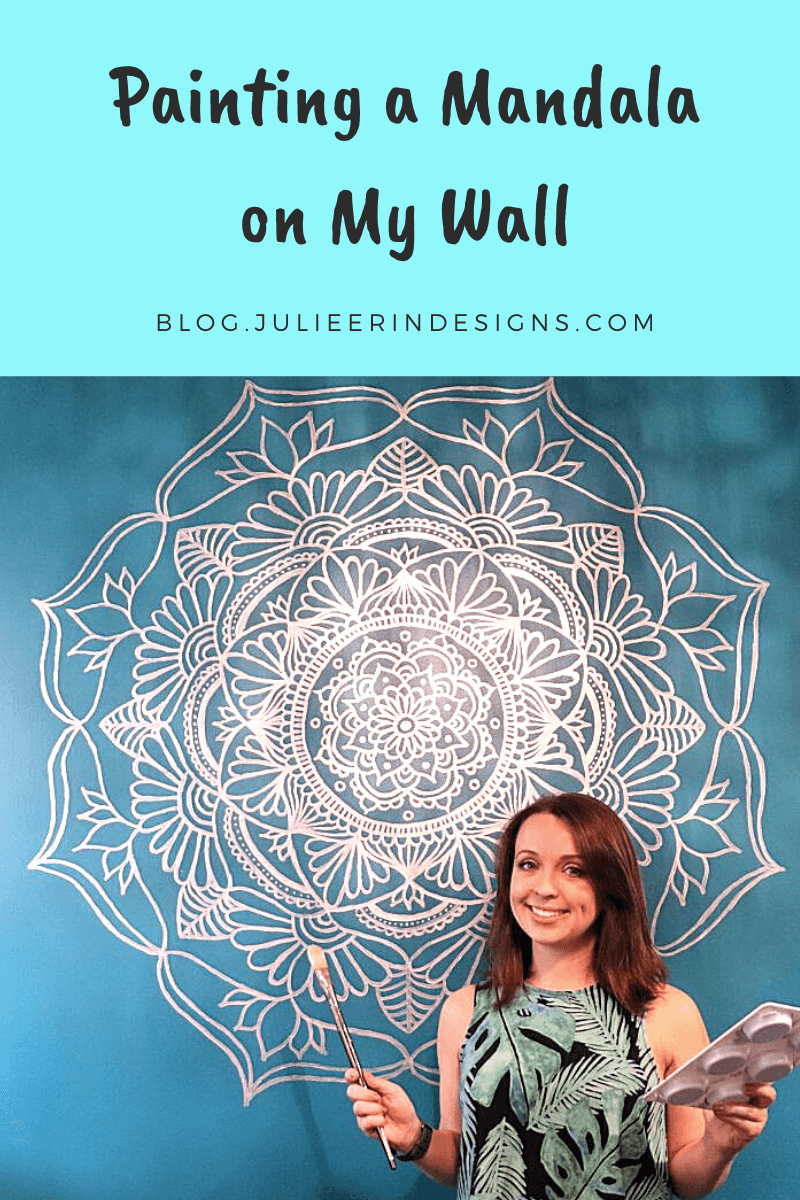 Painting A Mandala Wall Mural Julie Erin Designs