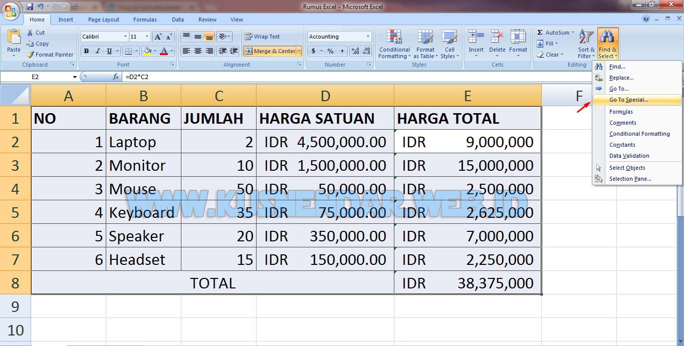 Cara Mengunci Rumus Excel Agar Tidak Terhapus