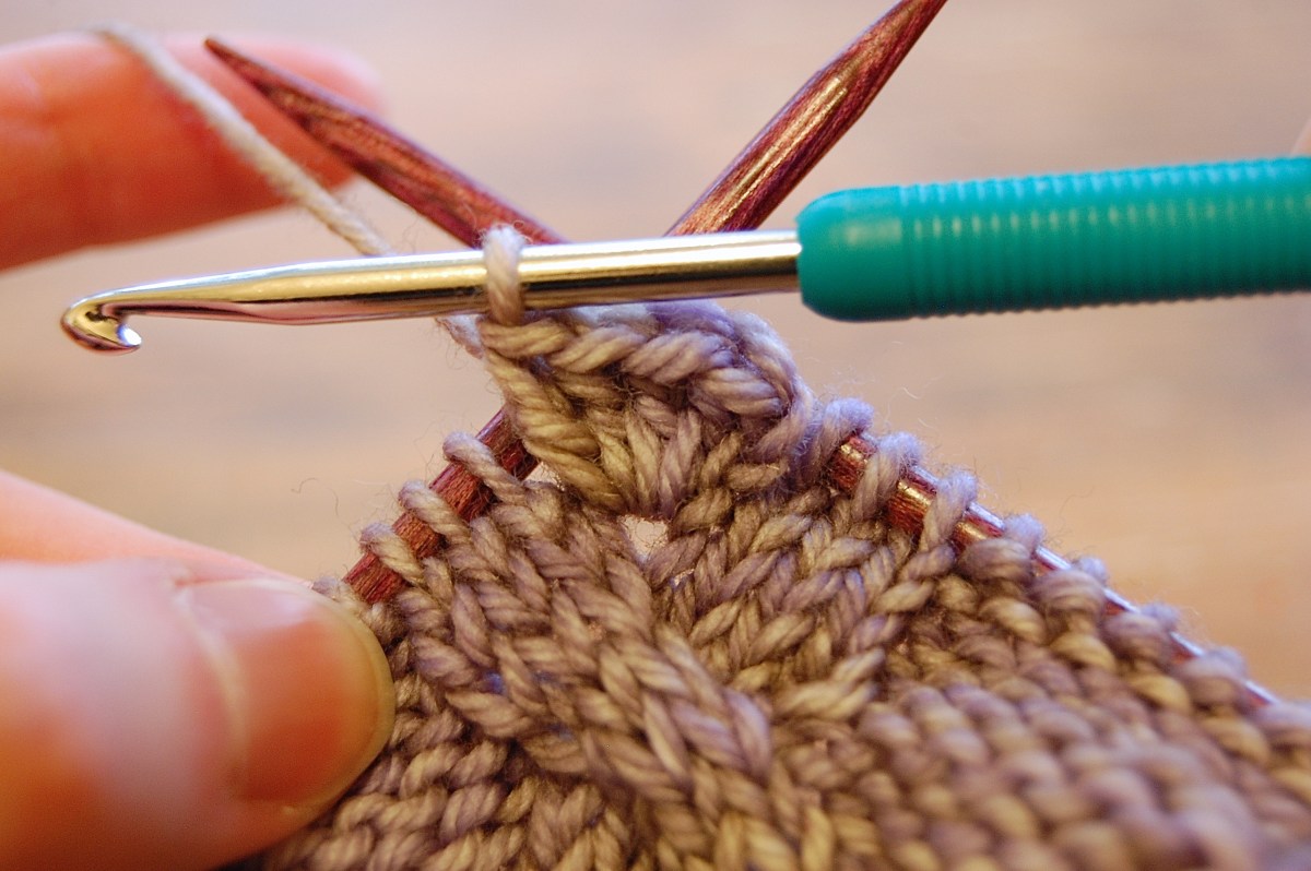 How To Crochet Bobbles In A Knitting Project Kim Werker