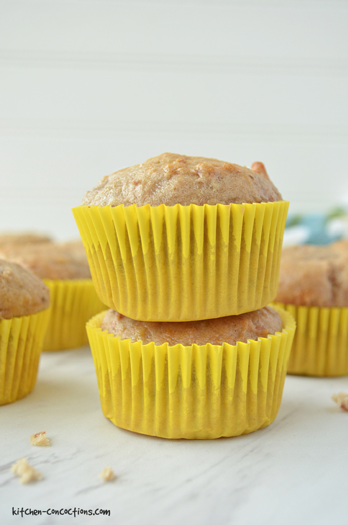 Three Ingredient Banana Bread Muffins Kitchen Concoctions