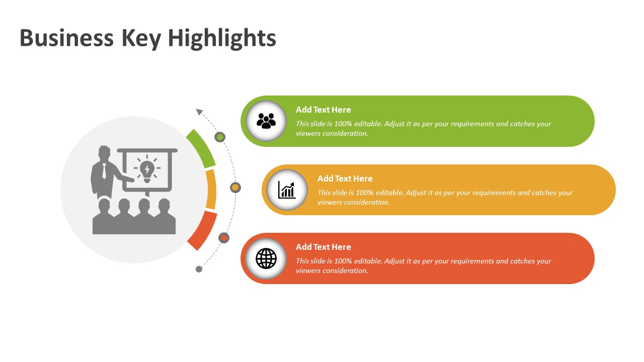 Business Key Highlights Powerpoint Template Ppt Templates