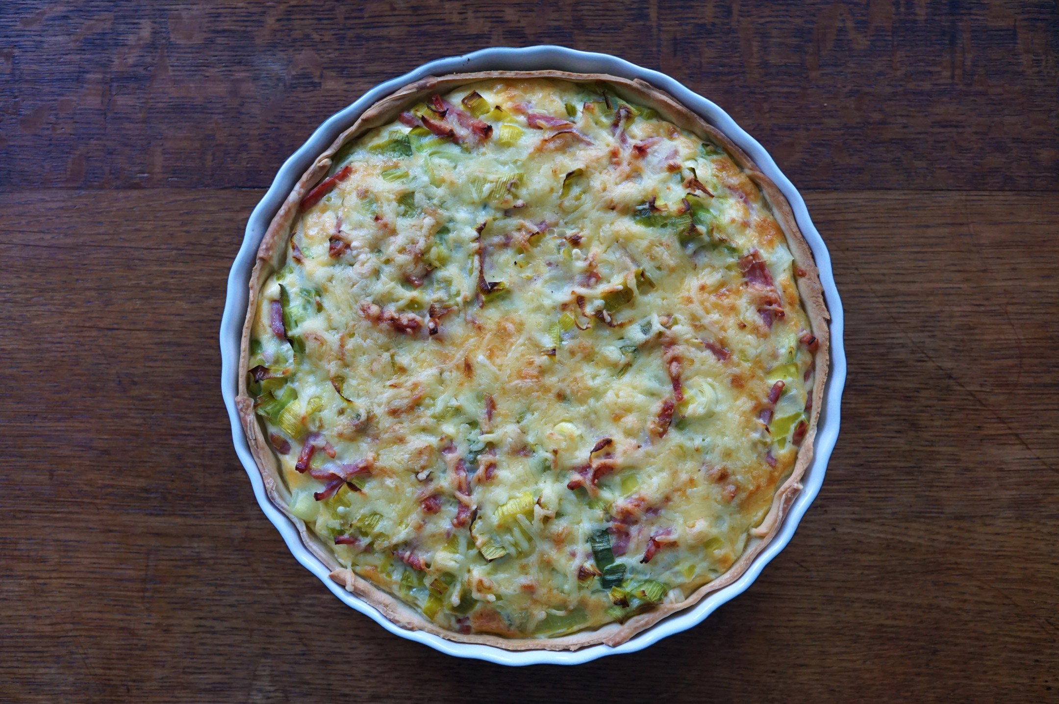 Quiche Met Prei En Ham Kruimels And Kaneel