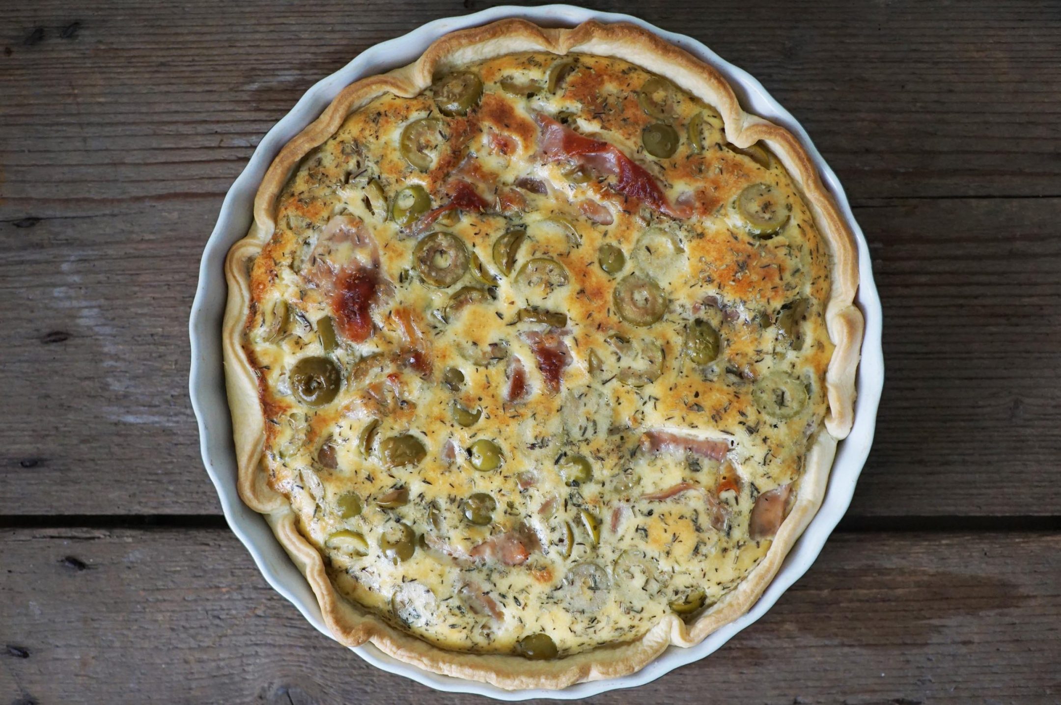 Quiche Met Ham En Olijven Kruimels And Kaneel