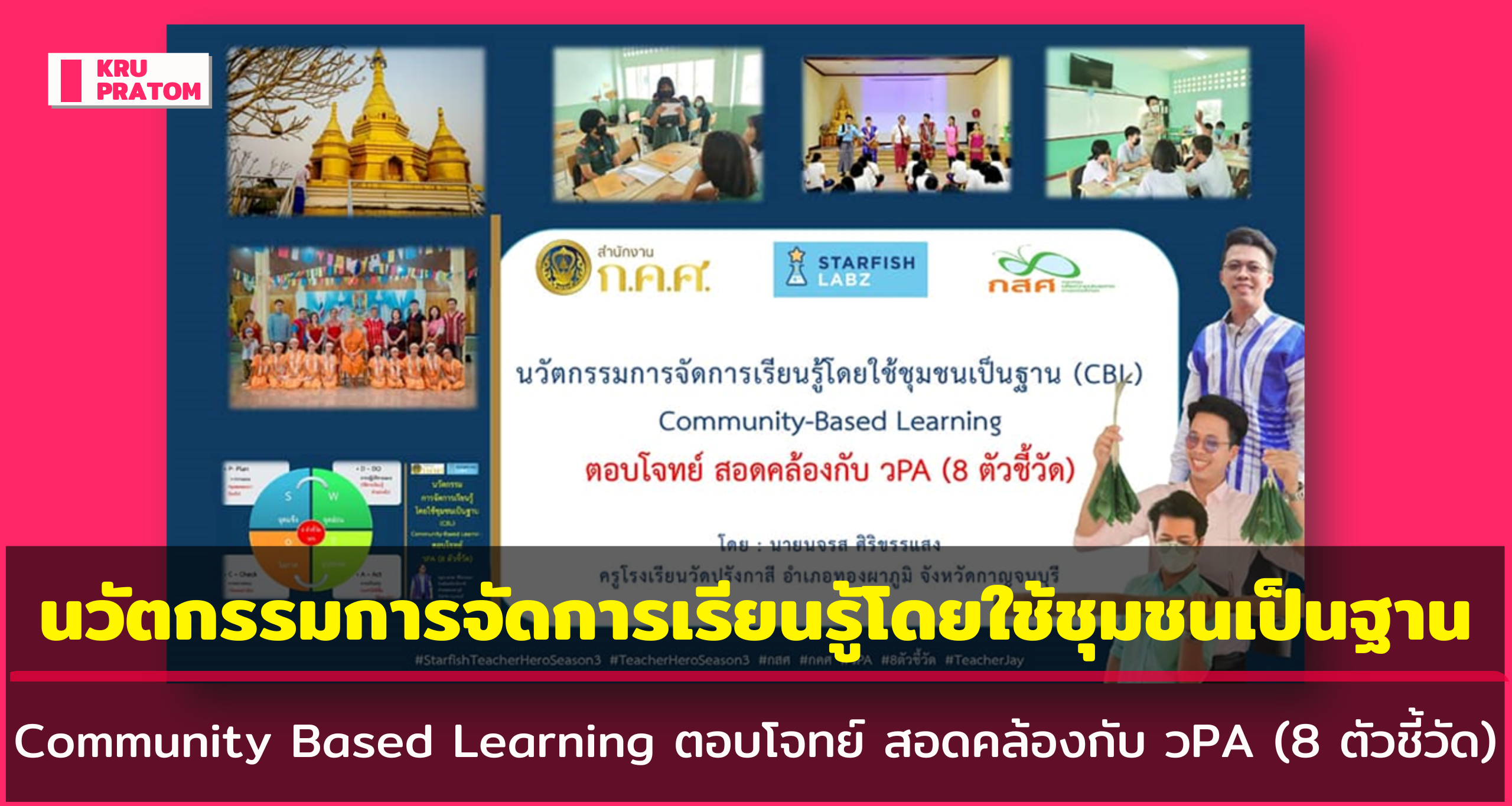 นวัตกรรมการจัดการเรียนรู้โดยใช้ชุมชนเป็นฐาน Community Based Learning