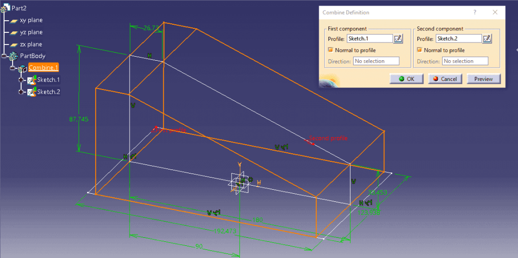 Dica De Catia V5 Função Combine Lwt Sistemas