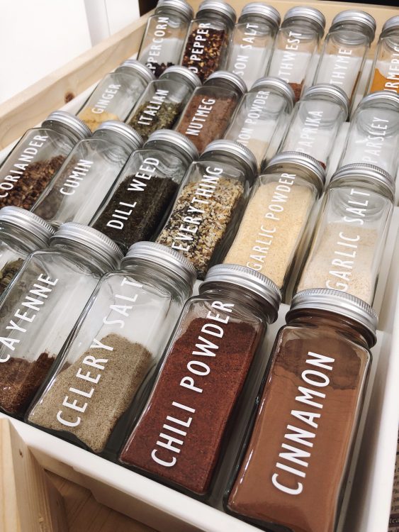 Diy Spice Jar Labels With Cricut Maker Organized Ish