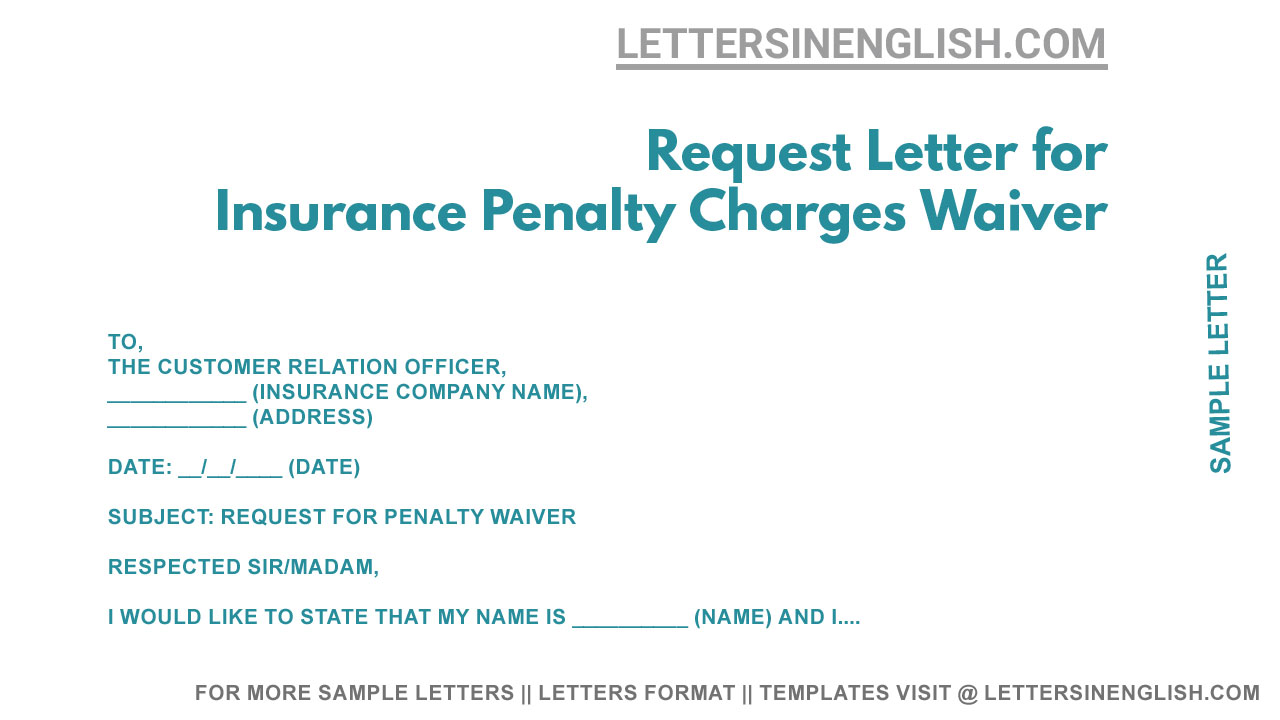 Letter Request To Waive Penalty Charges Hc4mg2rr Byqqm You Can