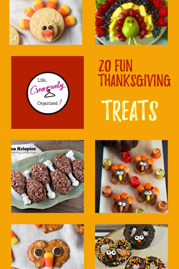 20 Fun Thanksgiving Turkey Treats Life Creatively Organized