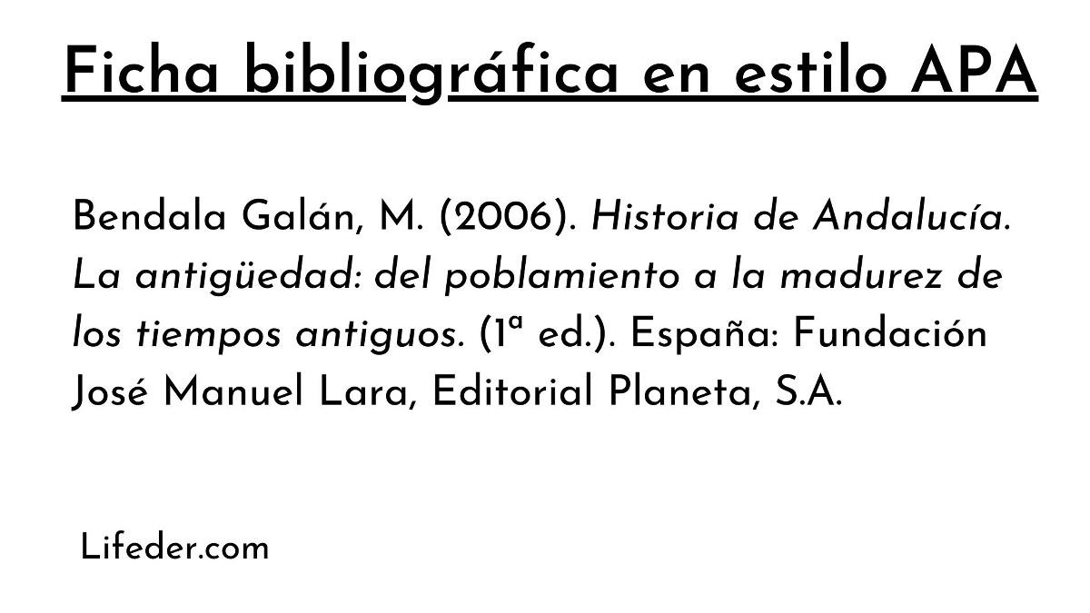 Ficha Bibliográfica En Estilo Apa Qué Es Partes Cómo Hacerla Y