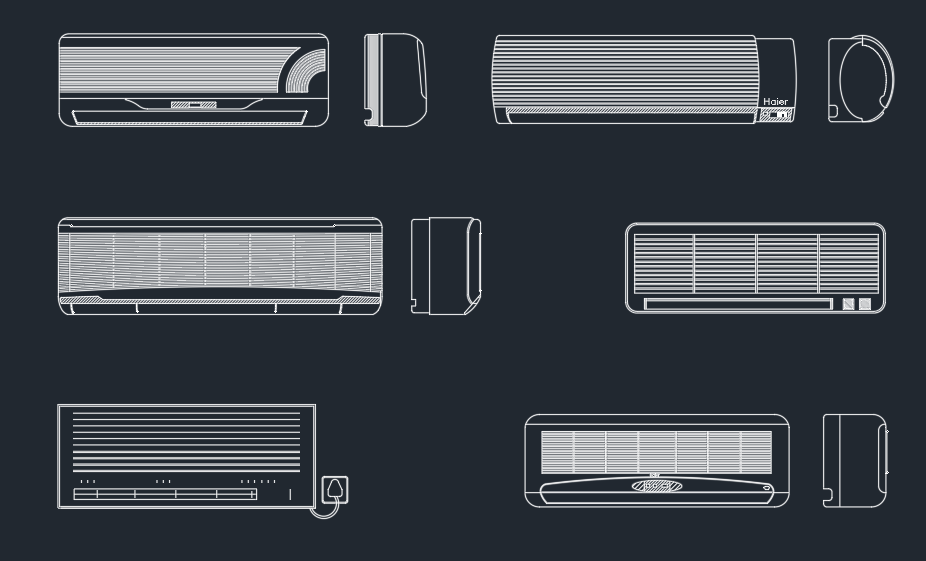 Air Conditioner Autocad Free Cad Block Symbols And Cad Drawing