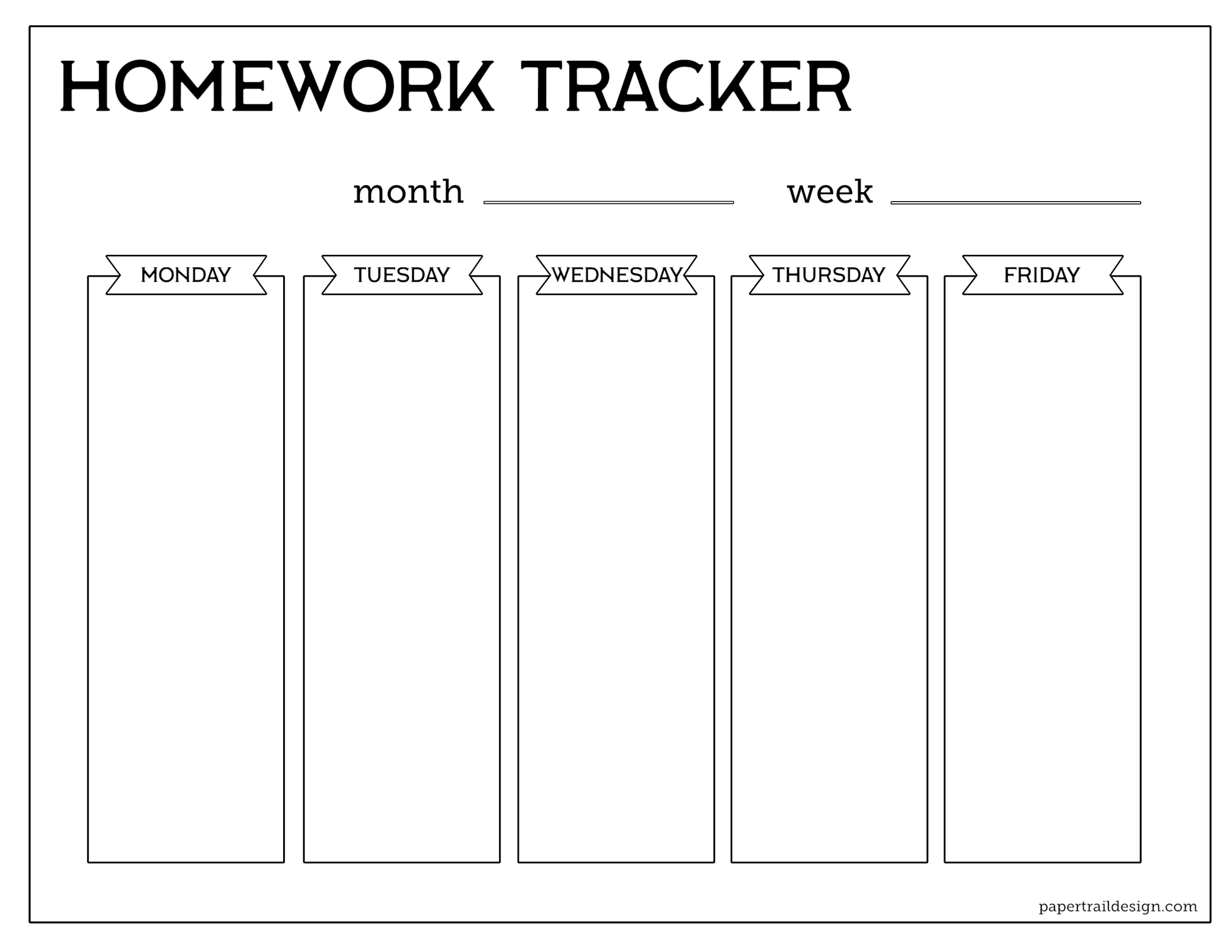 Student Planner Template Free Organize Your Daily Or Weekly Study