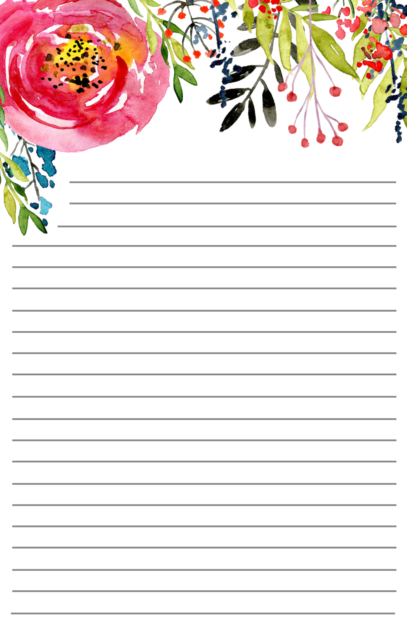 Sheenaowens Free Printable Stationary