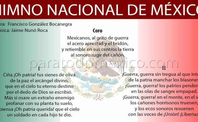 Himno Nacional Mexicano Letra Completa Slidesharetrick Bilarasa