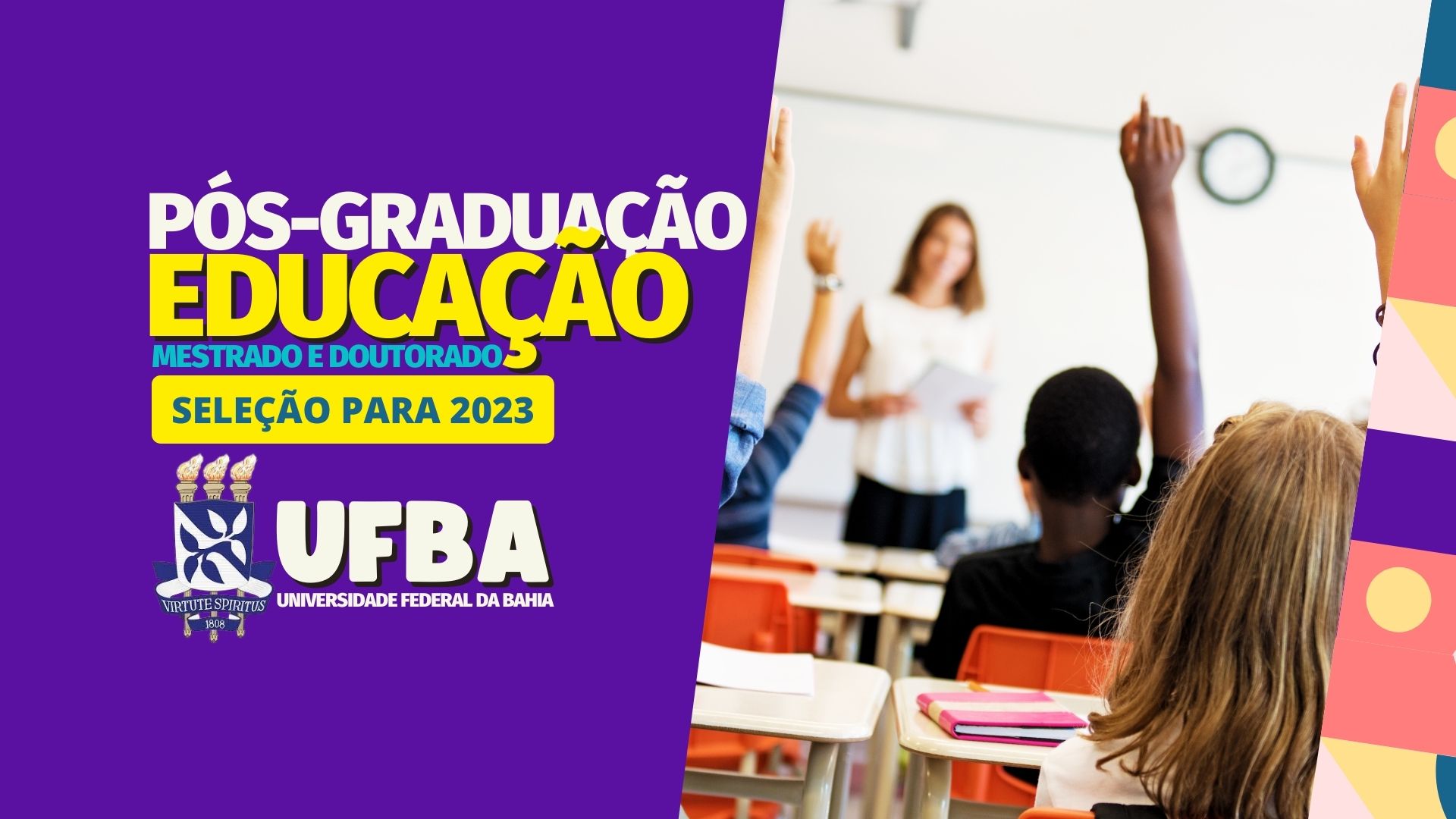 Ufba Abre Seleção Para Pós Graduação Em Educação Com Início Em 2023 Pebsp