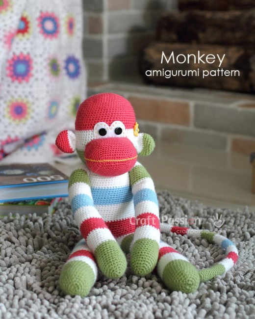 Free Sock Monkey Patterns Peek A Boo Pages