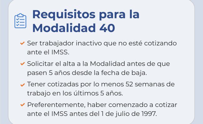 Modalidad 40 Del Imss Requisitos Basicos Otosection