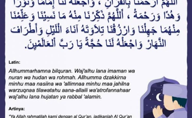 Doa Khatam Quran Arab Latin Dan Artinya Lengkap Boredmonday