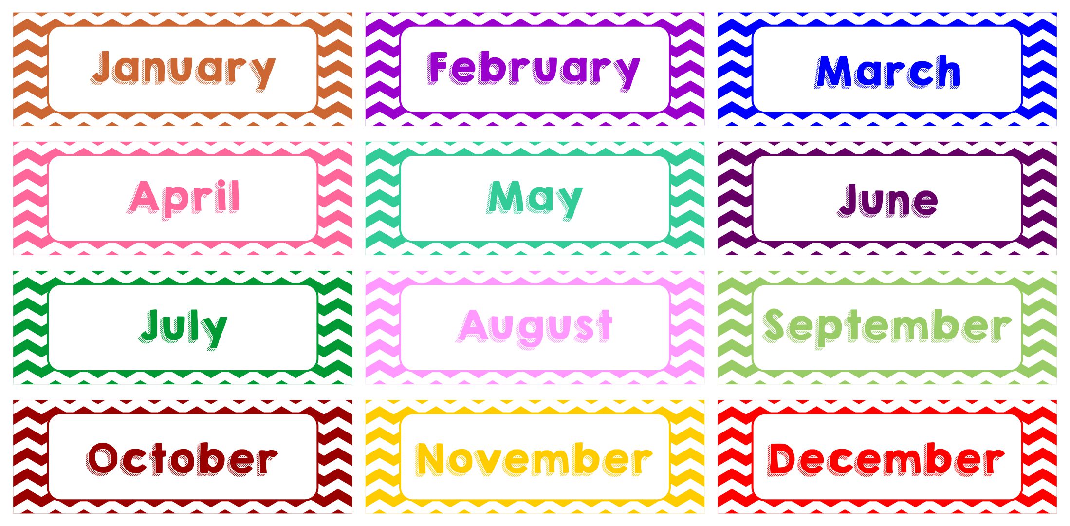 Cute Free Printable Monthly Calendars Organizing Moms