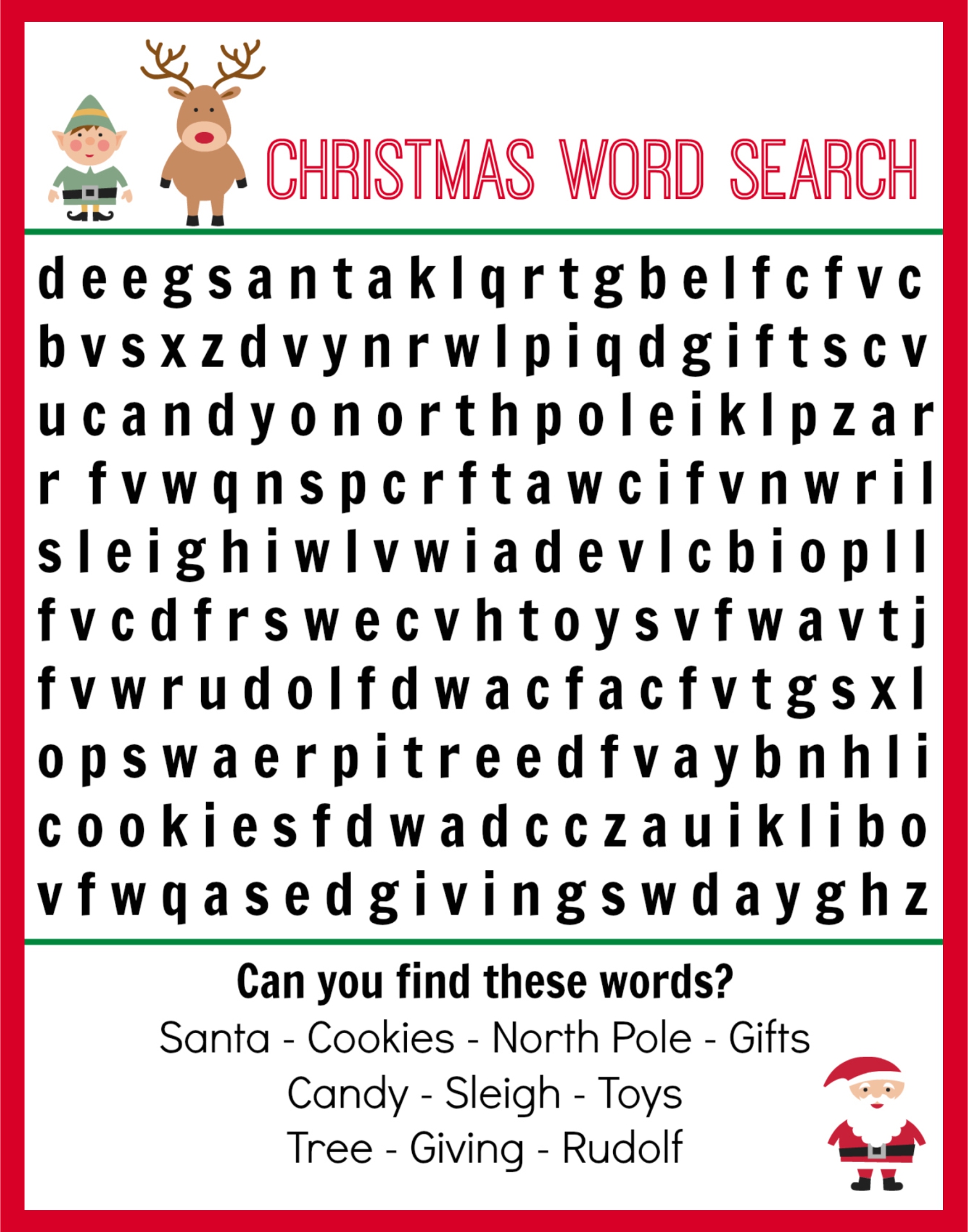 5 Best Christmas Word Search Puzzles Printable Pdf For Free At