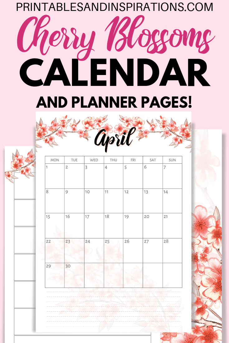 Free Cherry Blossoms Planner Stickers Printables And Inspirations