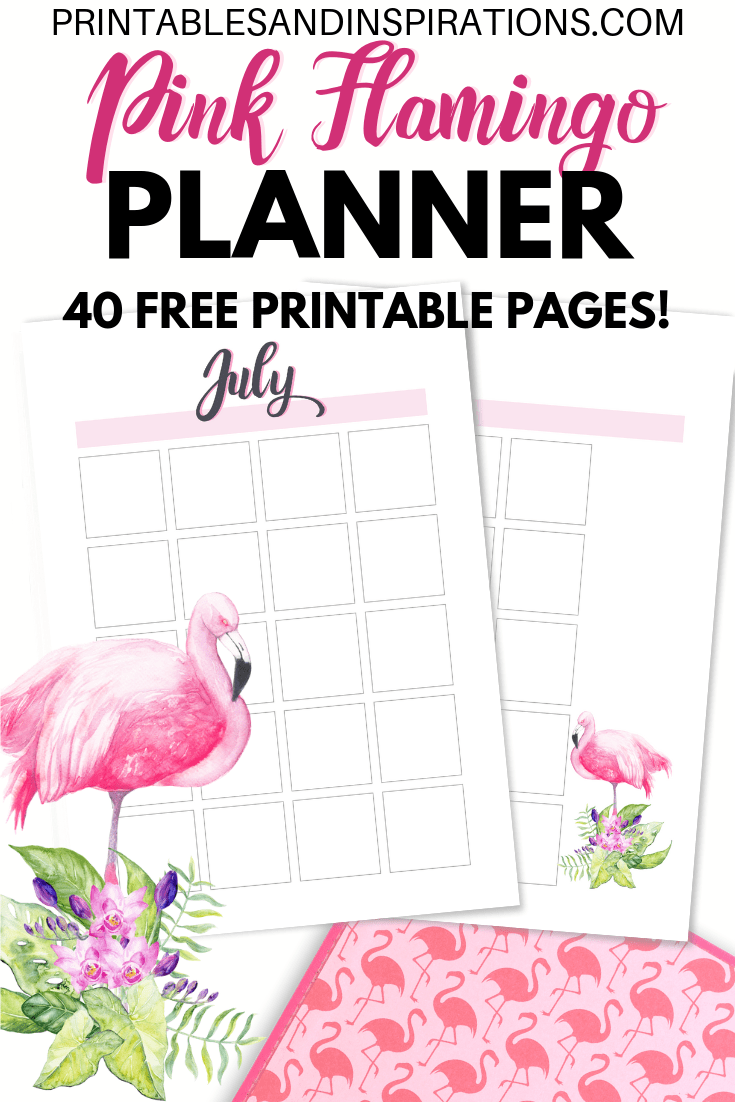 Free Pink Flamingo Planner Printable Stickers Printables And