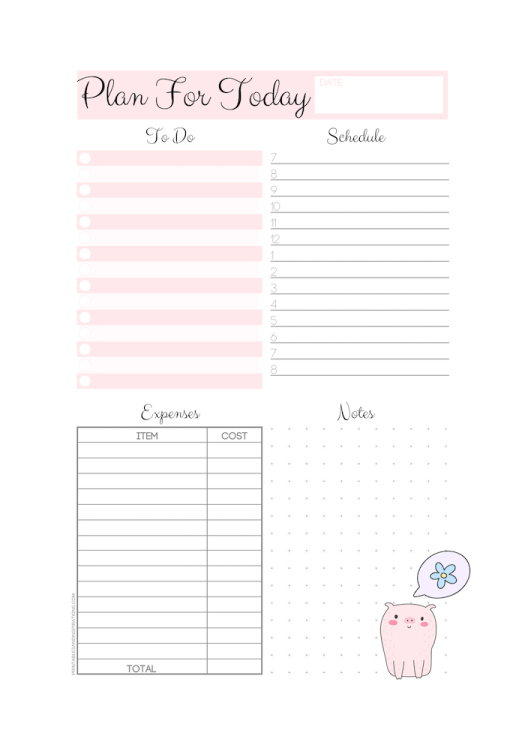 Free Printable Super Cute Daily Planners Printables And Inspirations