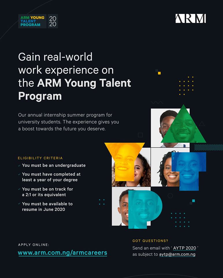 Apply For Arm Young Talents Programme 2020 Promos In Nigeria